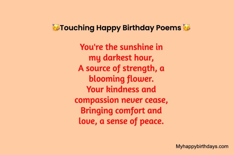45 Touching Birthday Poems To Brighten Your Birthday